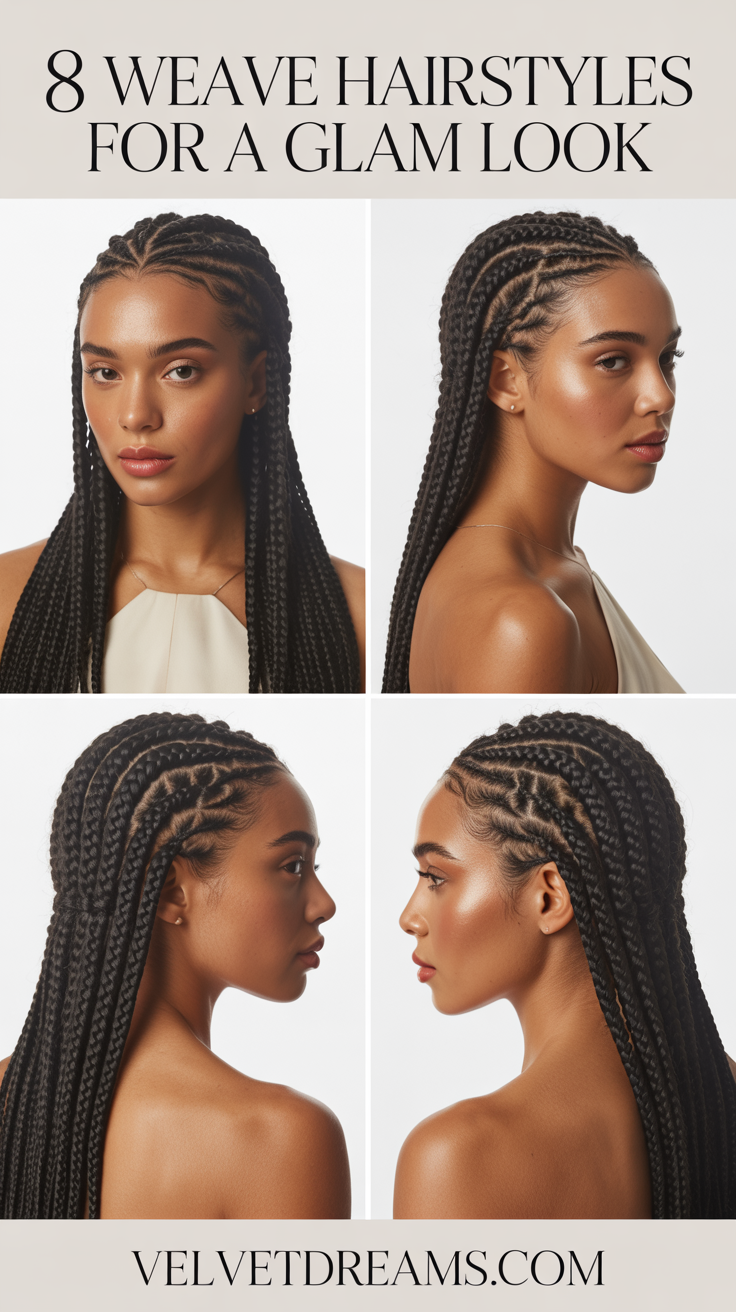 8 Weave Hairstyles for a Glam Look - velvethabits.com